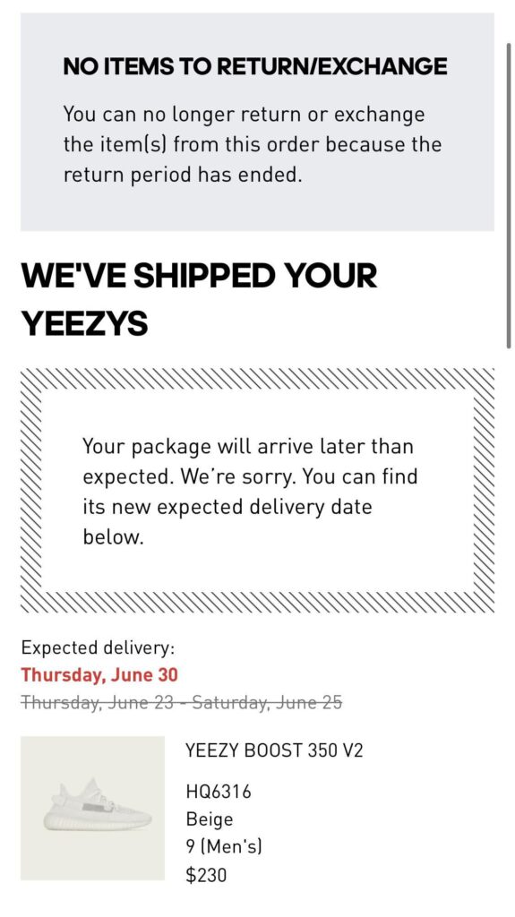 Can You Return Yeezys To Adidas Store?
