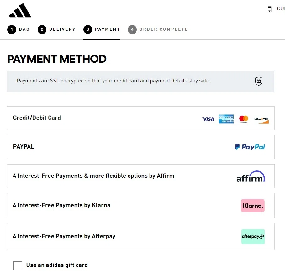 How To Use Apple Pay On Adidas Website?