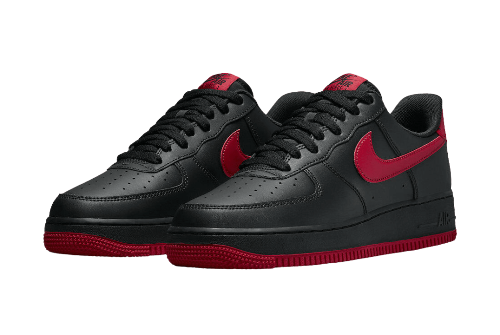 Nike Air Force Black And Red: The Classic And Timeless Sneaker With A ...
