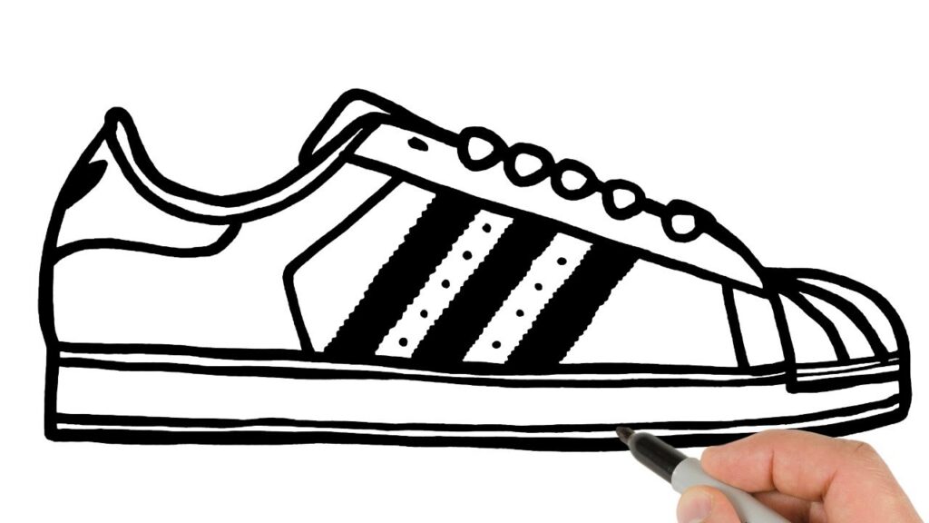 Step Up Your Art Game With Adidas Shoes Drawing