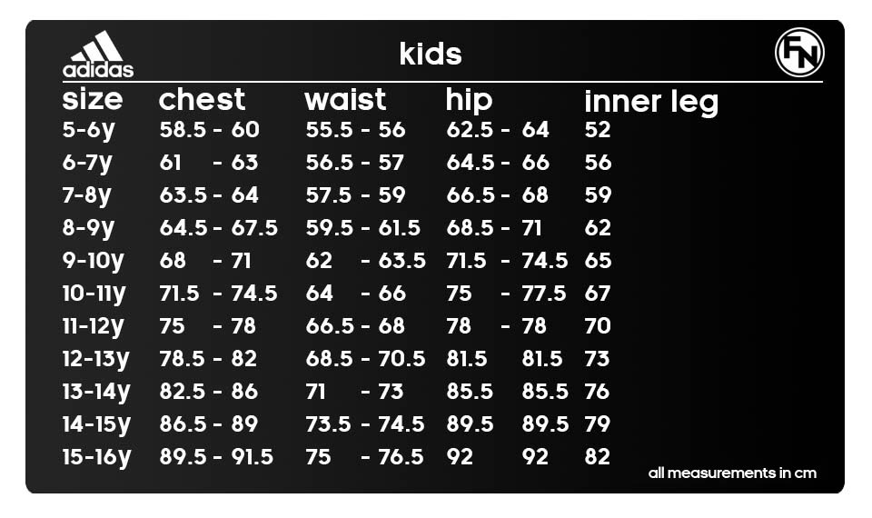 What Size Is 2Xs In Adidas?