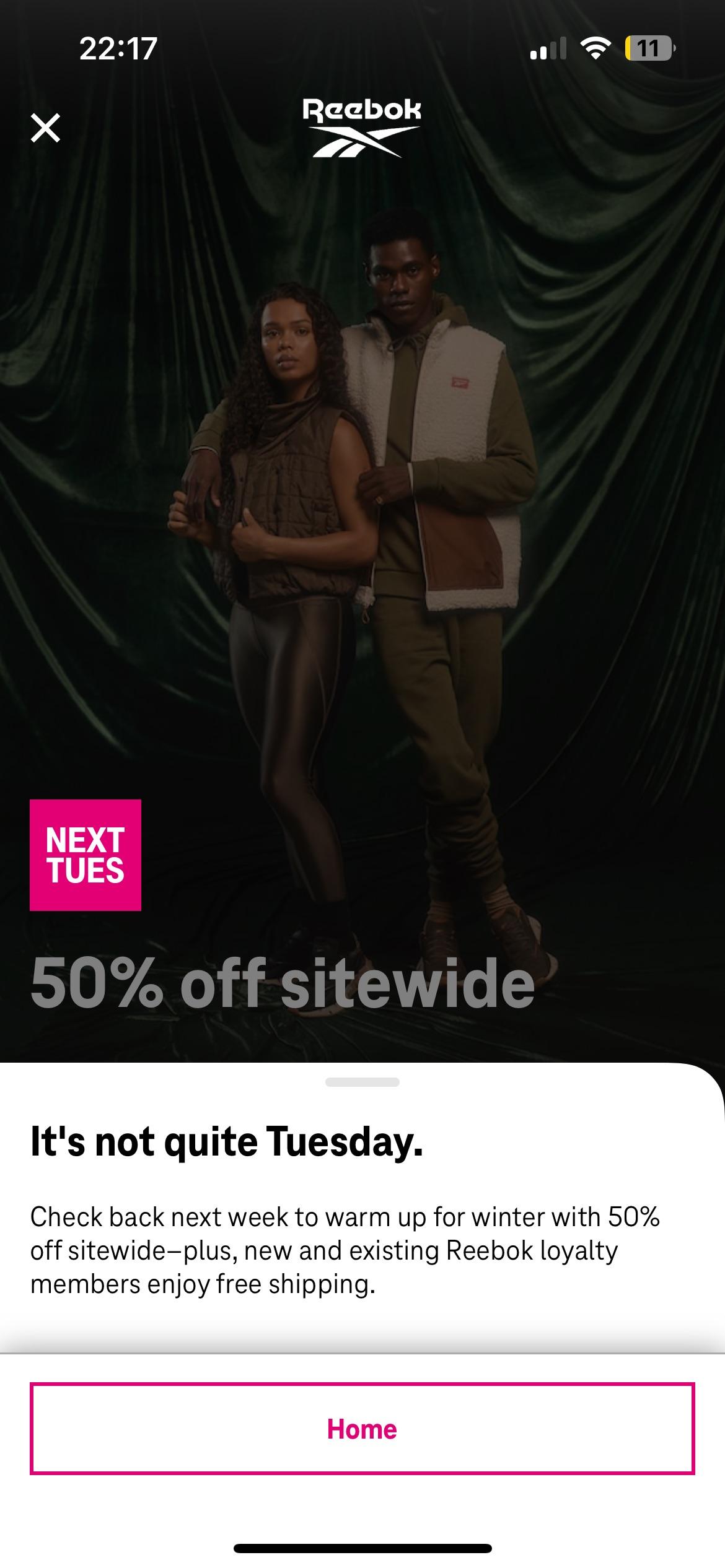 When Will Tmobile Parter With Reebok?