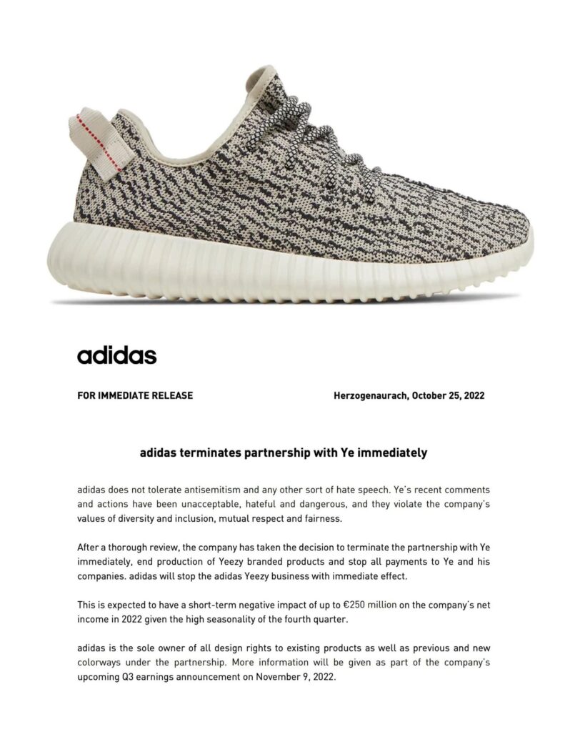 Why Adidas Terminate Yeezy?